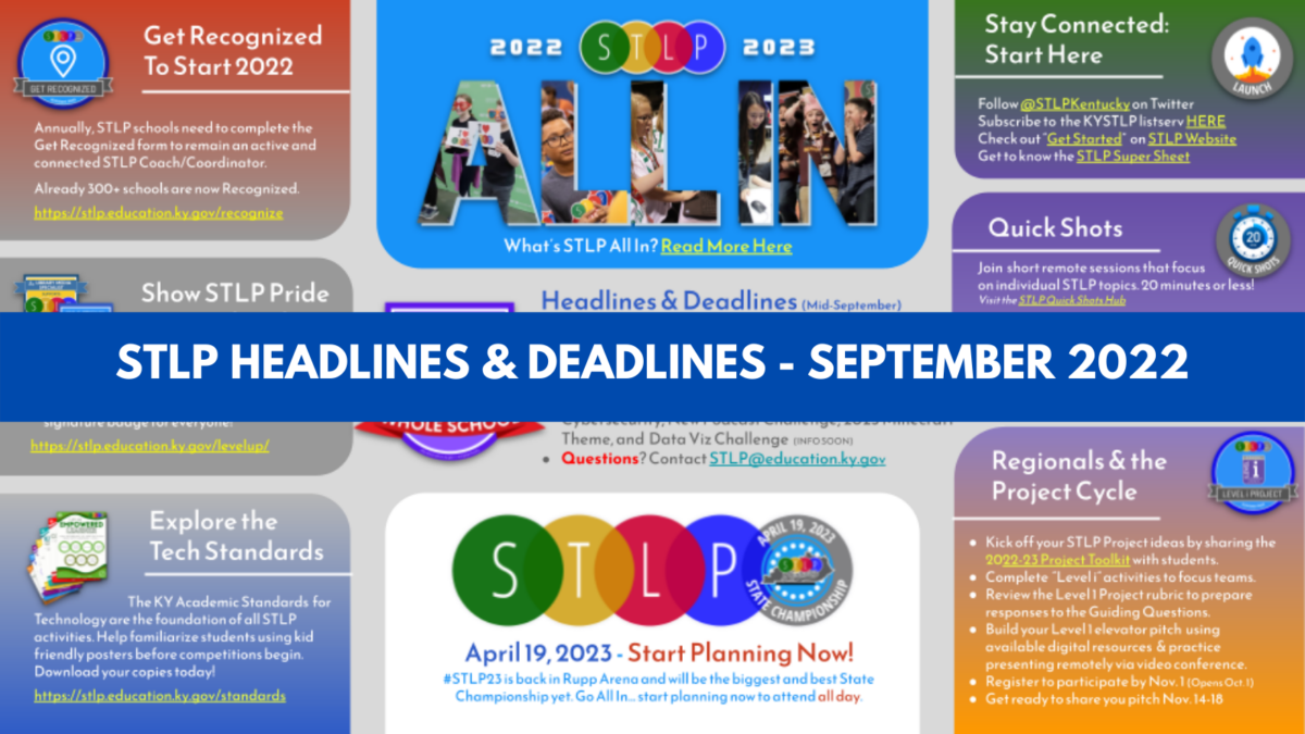 STLP – Design. Make. Connect. LEARN!